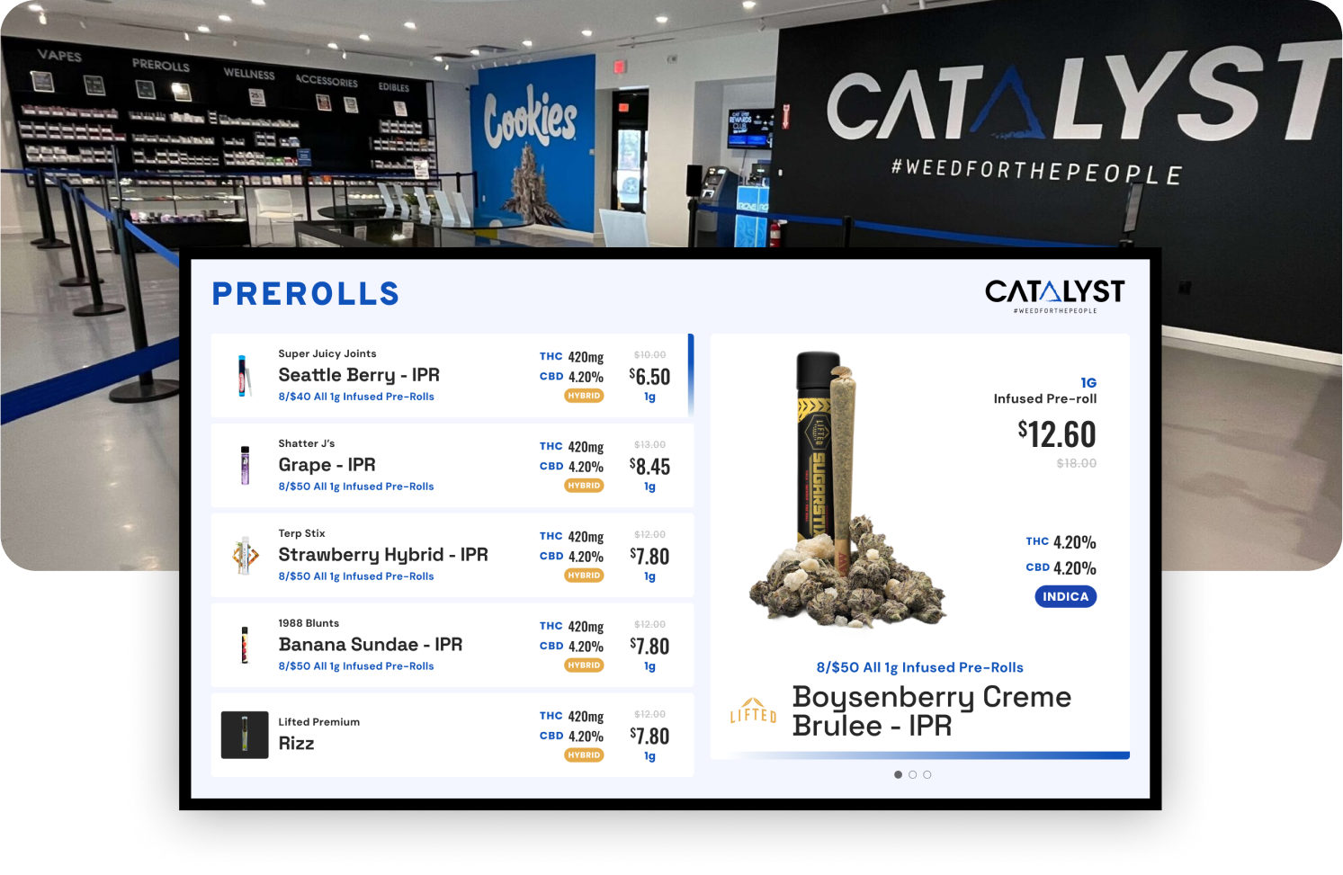 TV Menus For California Cannabis Retailers | Seed Technology