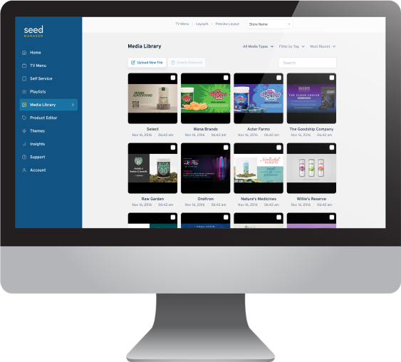 Dispensary Signage Platform Overview | Seed Technology